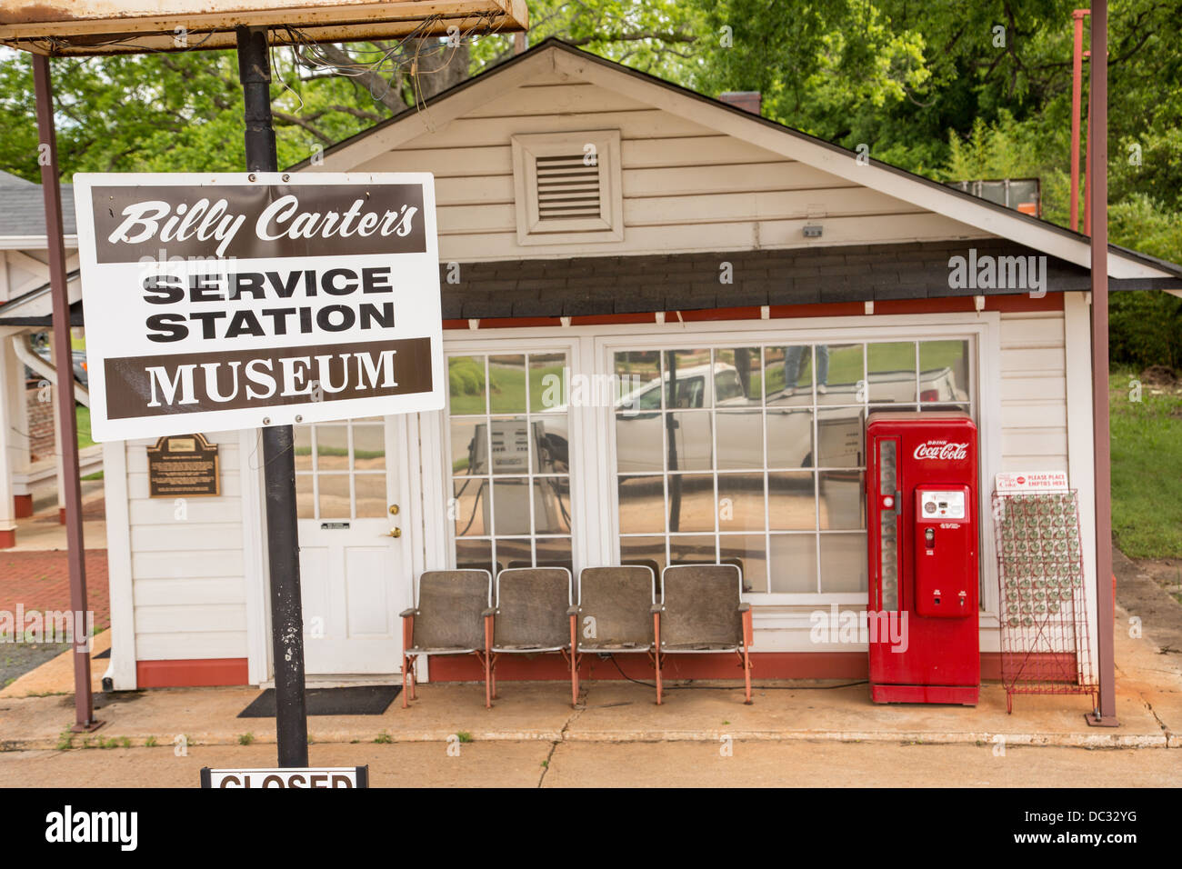 Billy Carter gas station museum May 6, 2013 in Plains, Georgia Stock ...