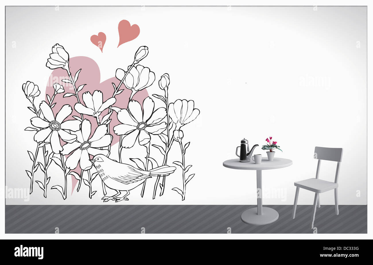 Teapot mural hi-res stock photography and images - Alamy