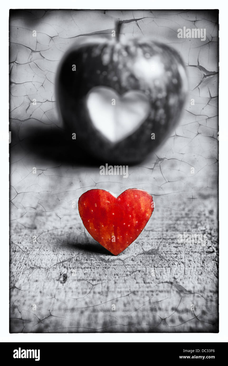 Love Black And White Red Photography