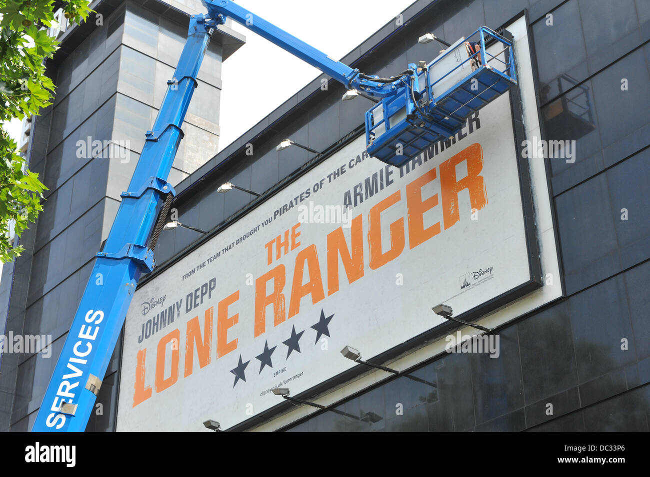 Leicester Square, London, UK. 8th August 2013. The Lone Ranger ...