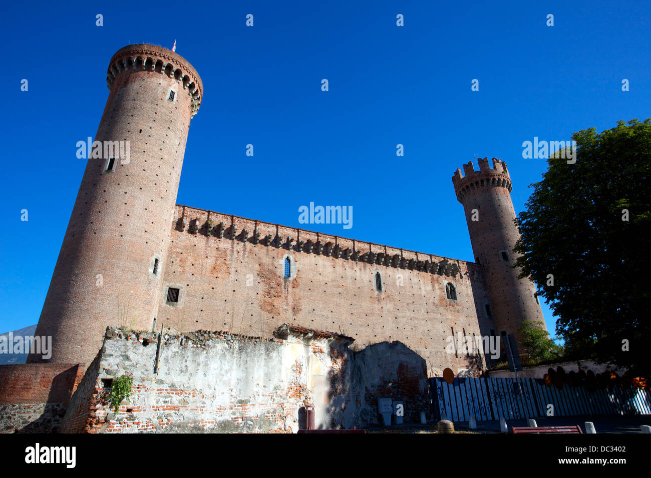 Castle of Ivrea, Piedmont, Italy Stock Photo - Alamy