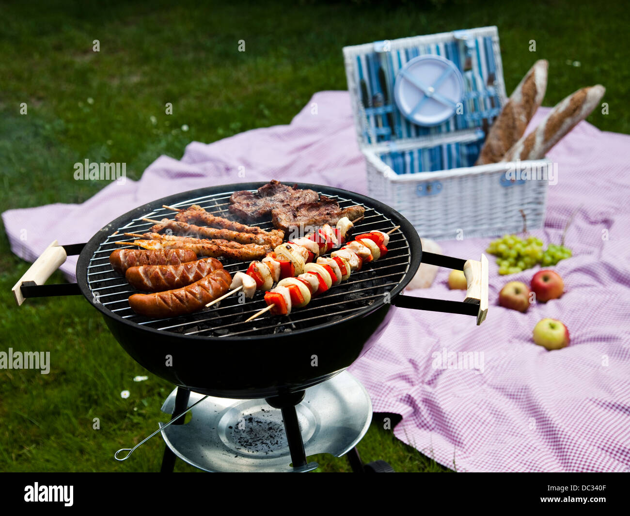 BBQ, Grilling time Stock Photo - Alamy