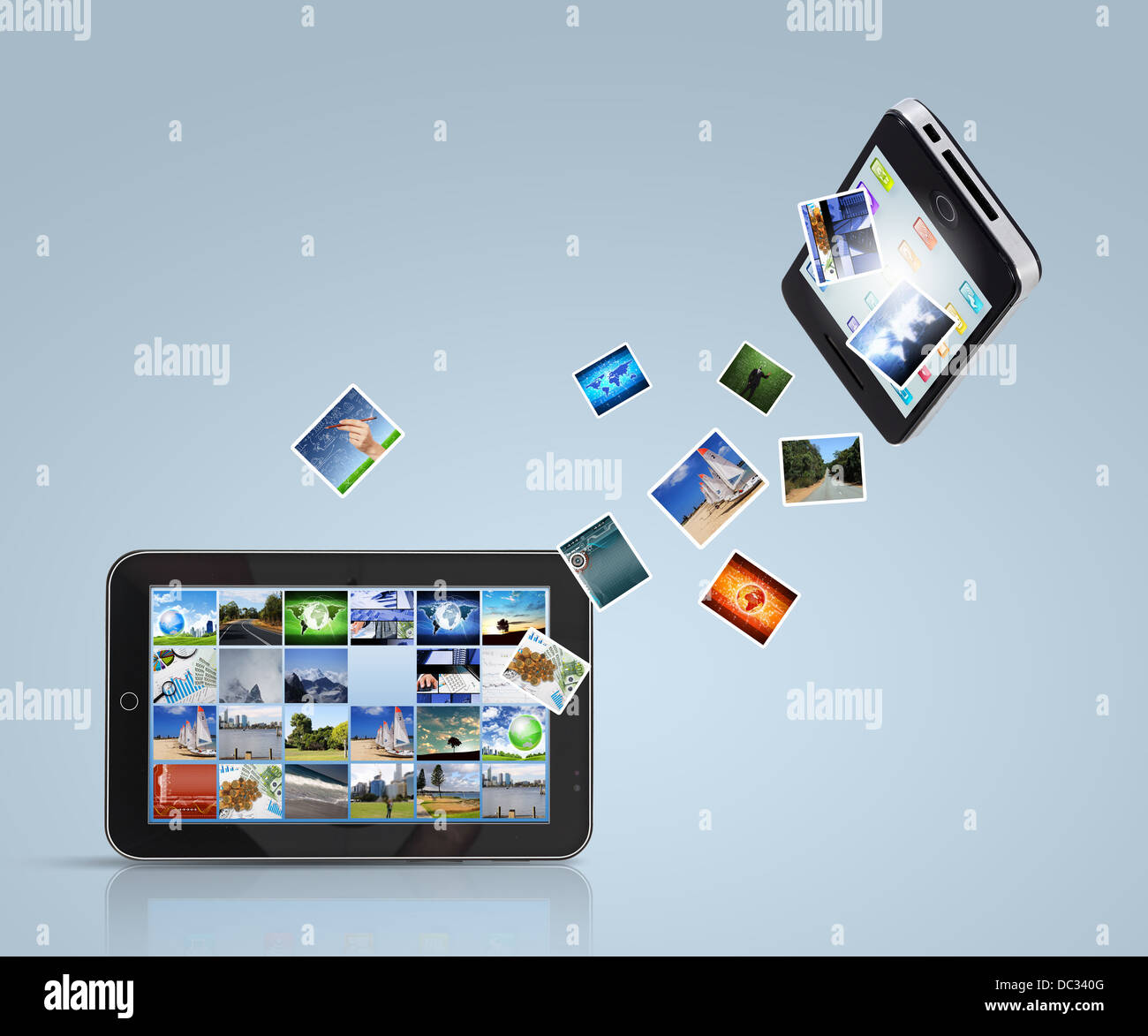Modern communication technology Stock Photo - Alamy