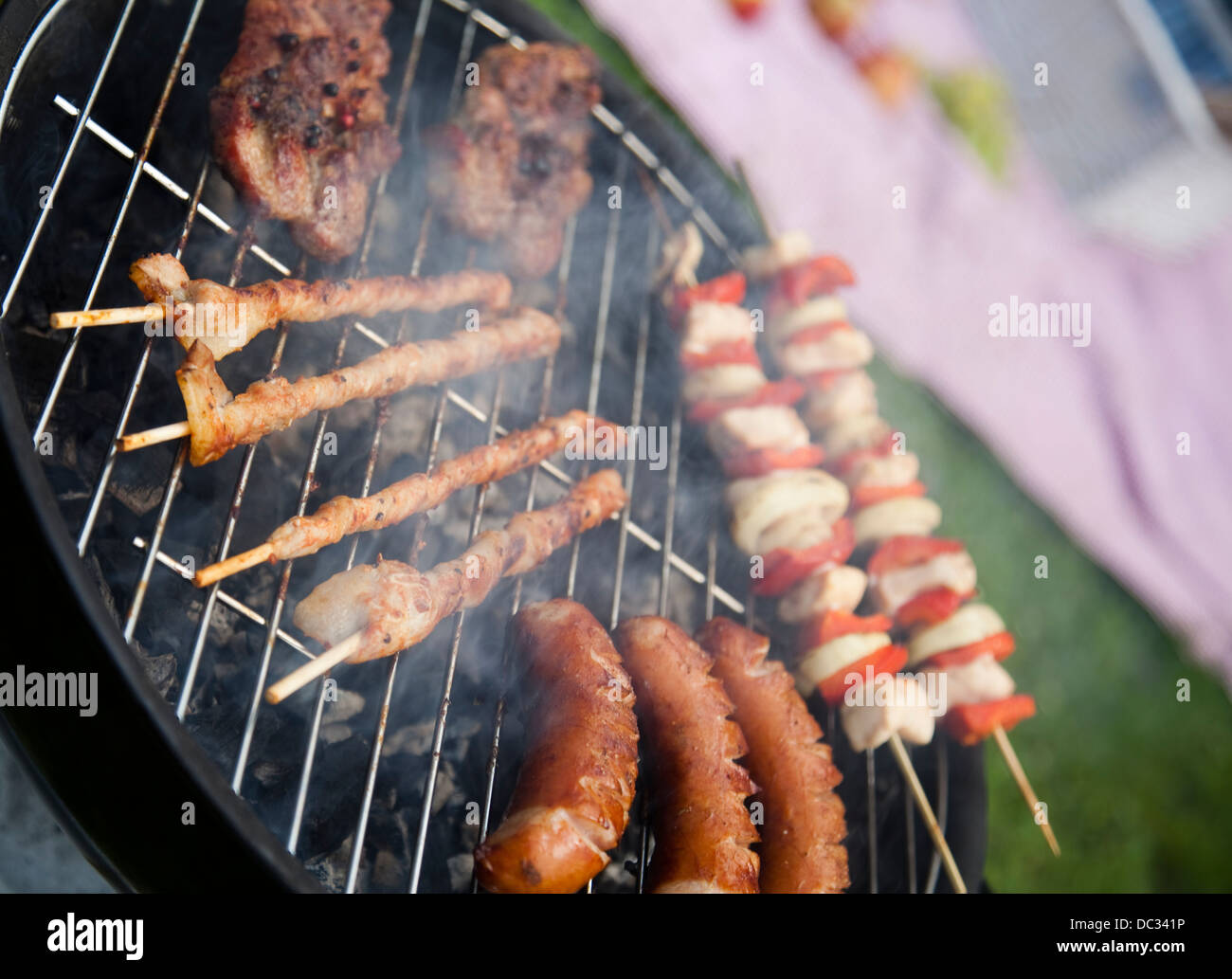 BBQ, Grilling time Stock Photo - Alamy