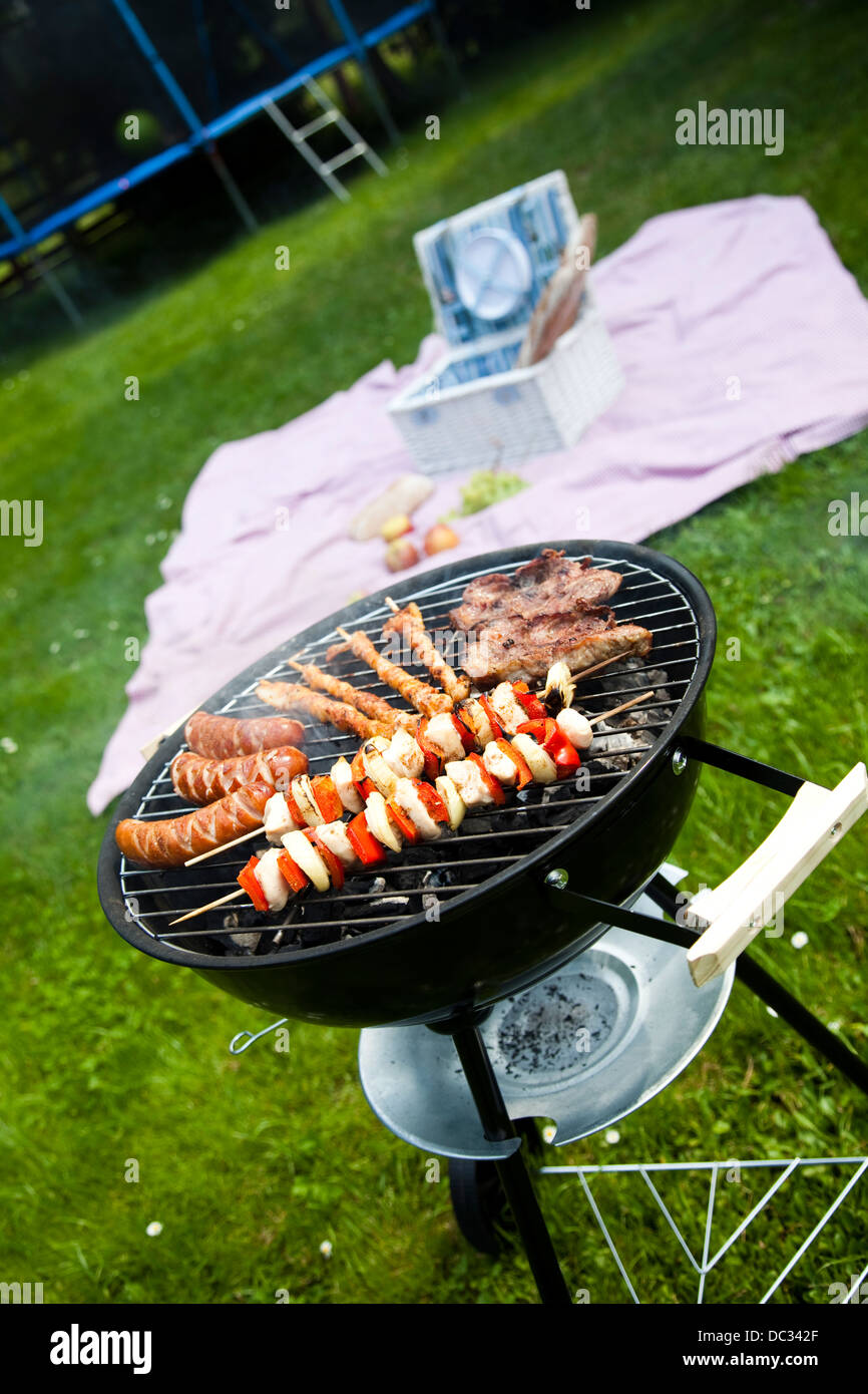 BBQ, Grilling time Stock Photo - Alamy