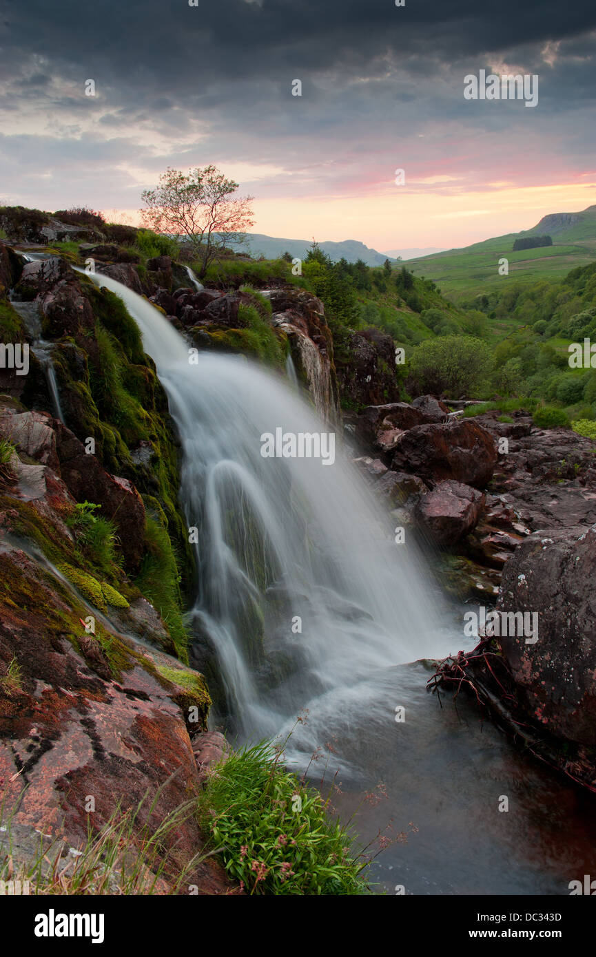 The Loup of Fintry waterfall north of Glasgow Scotland Stock Photo - Alamy