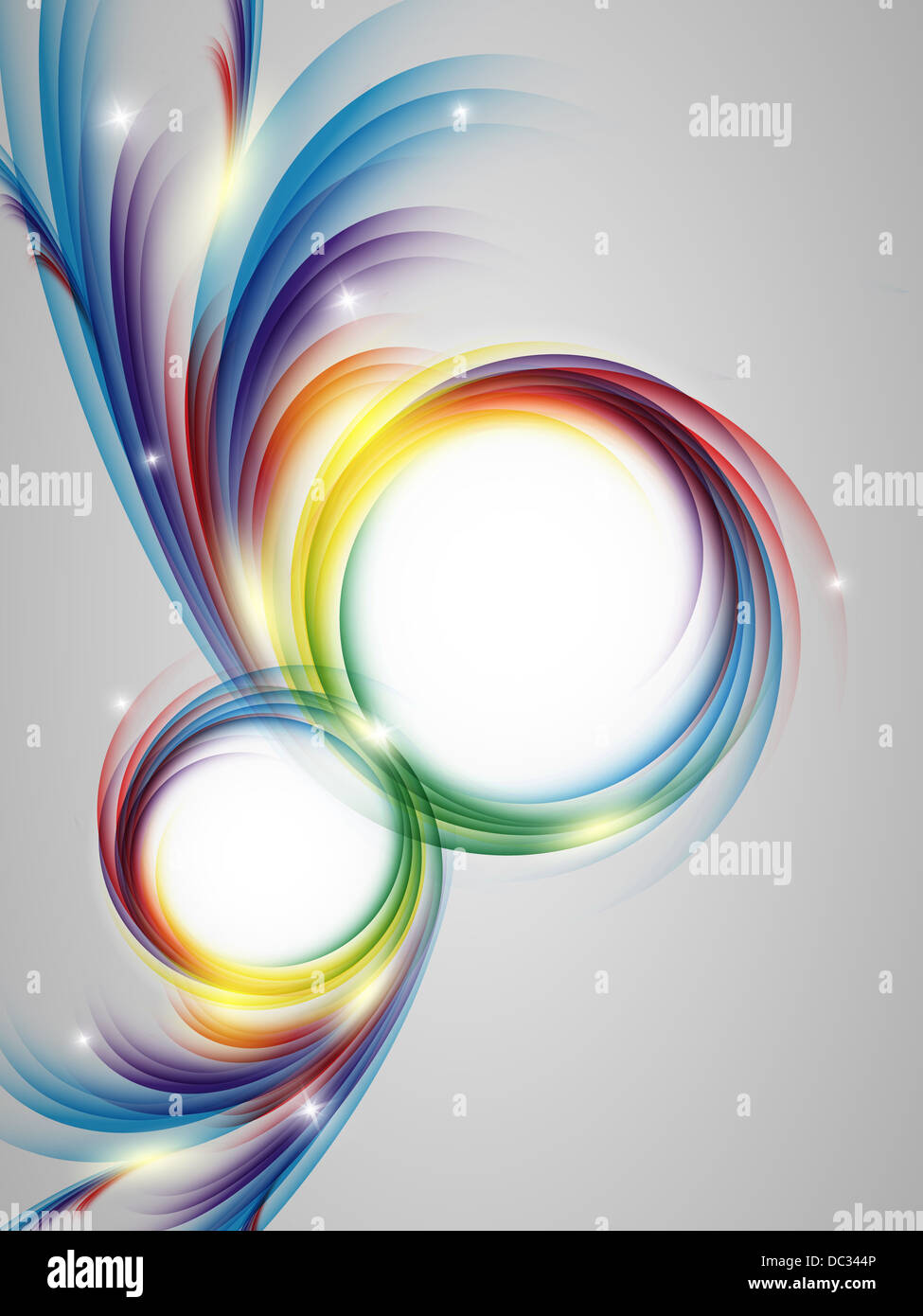 colorful vertical template with swirls Stock Photo - Alamy