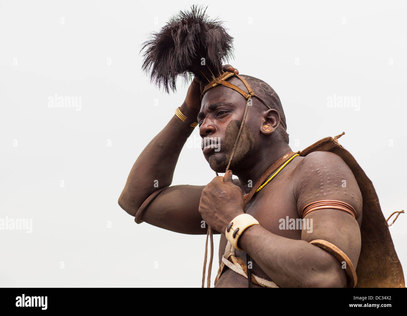 Bodi Tribe Preparing The Kael Ceremony, Hana Mursi, Omo Valley ...
