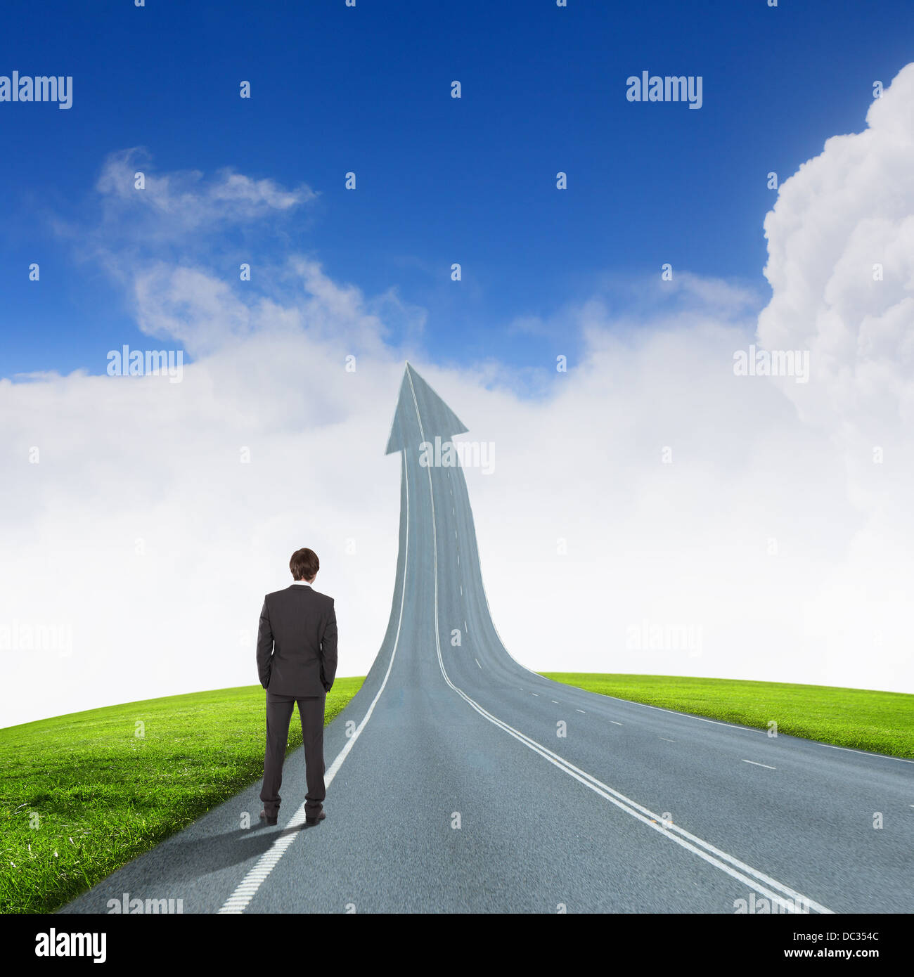 Concept of the road to success Stock Photo - Alamy