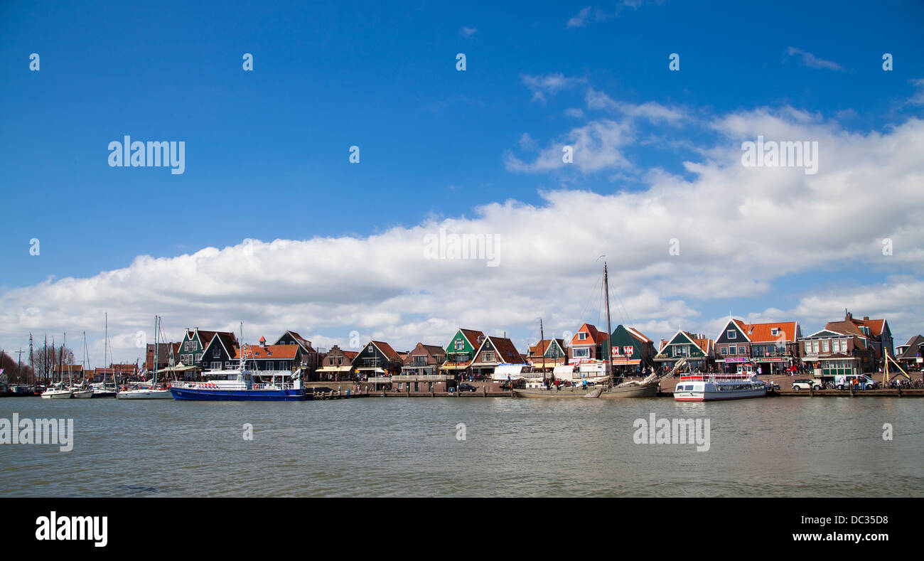 Europe, Netherlands,North Holland, Edam-Volendam, Volendam,Habour Stock ...