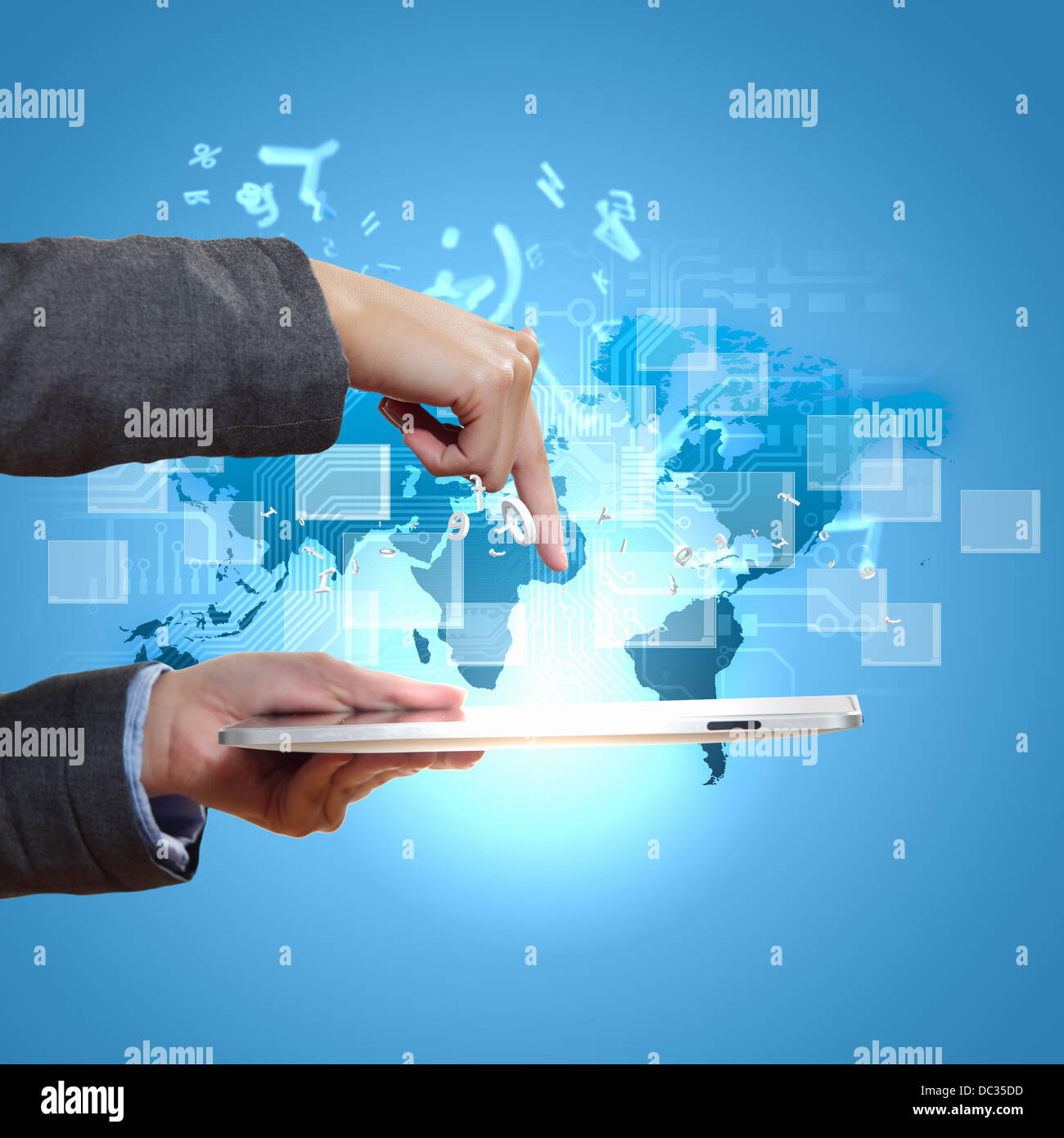 Touch screen computer device Stock Photo - Alamy