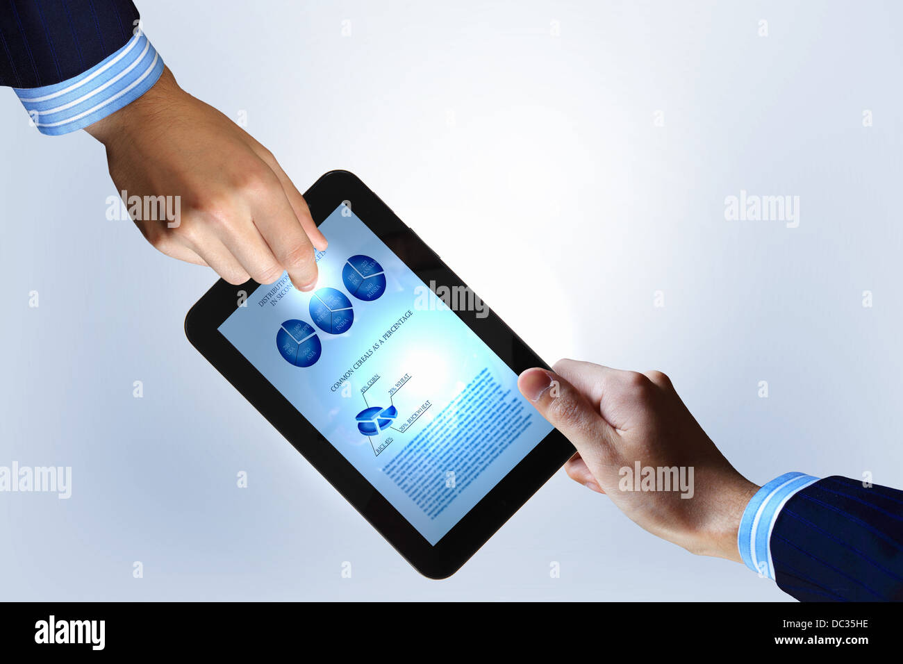 Modern computer technology in business Stock Photo - Alamy