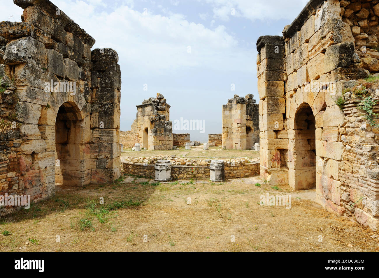 Martyrium of St Philip at Hierapolis, Aegean Coast, Turkey Stock Photo ...