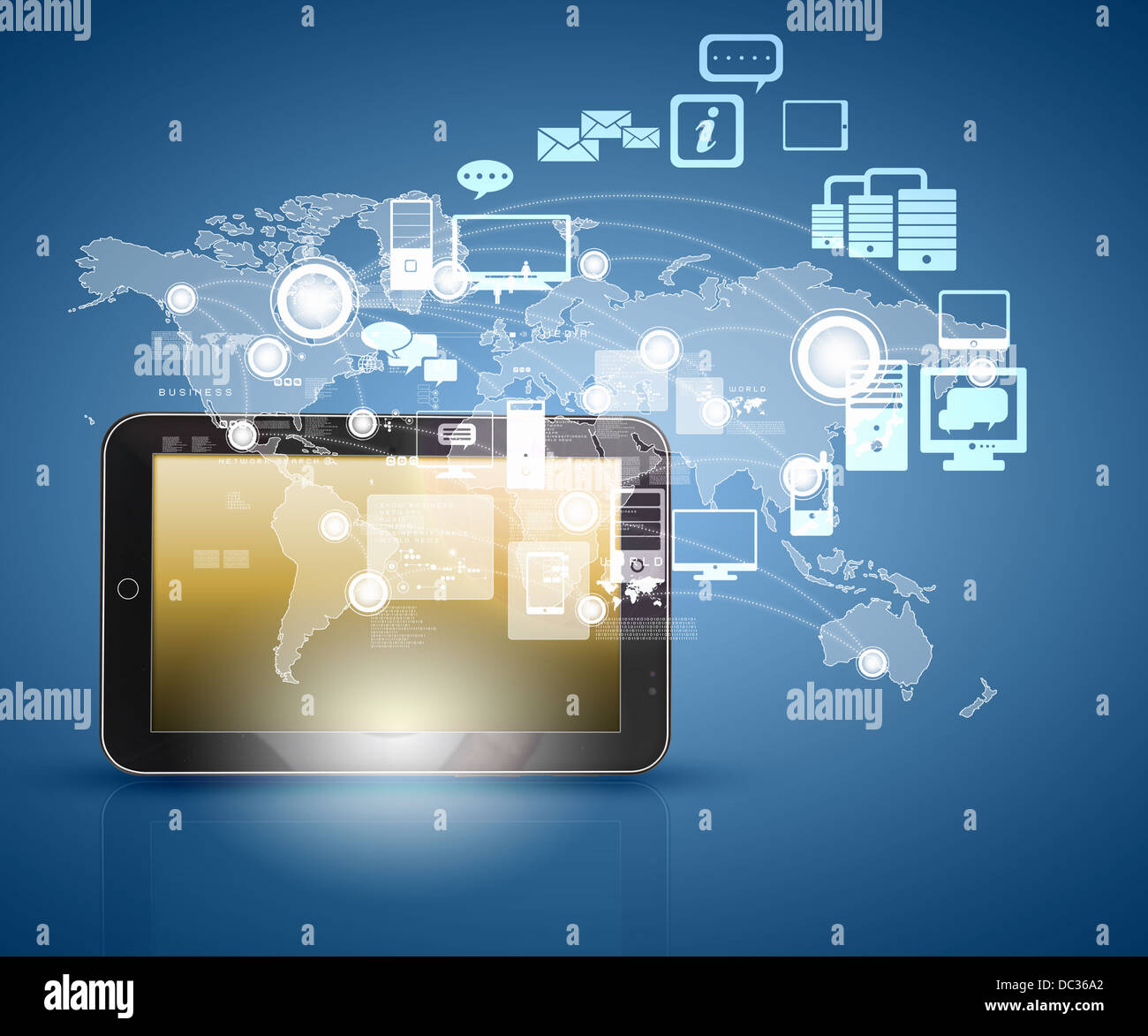 Modern communication technology Stock Photo - Alamy