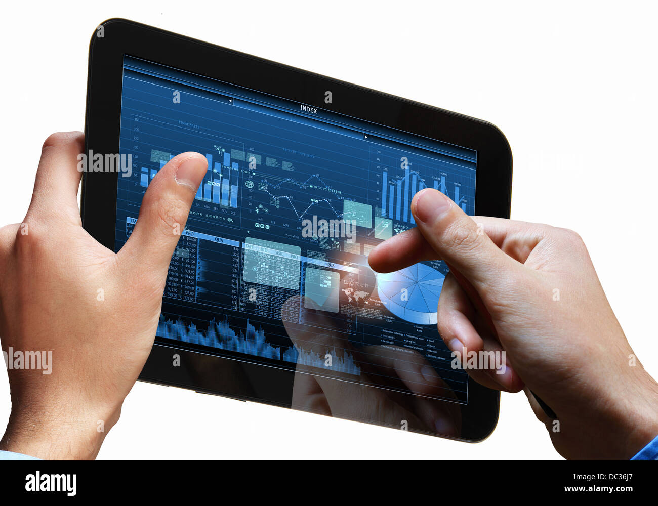 Modern computer technology in business Stock Photo - Alamy