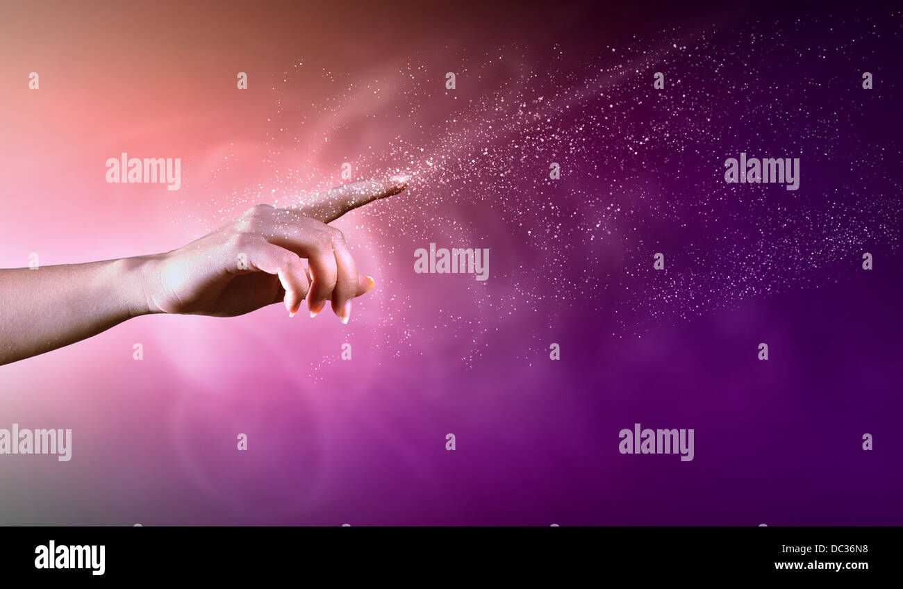 magical hands conceptual image Stock Photo - Alamy