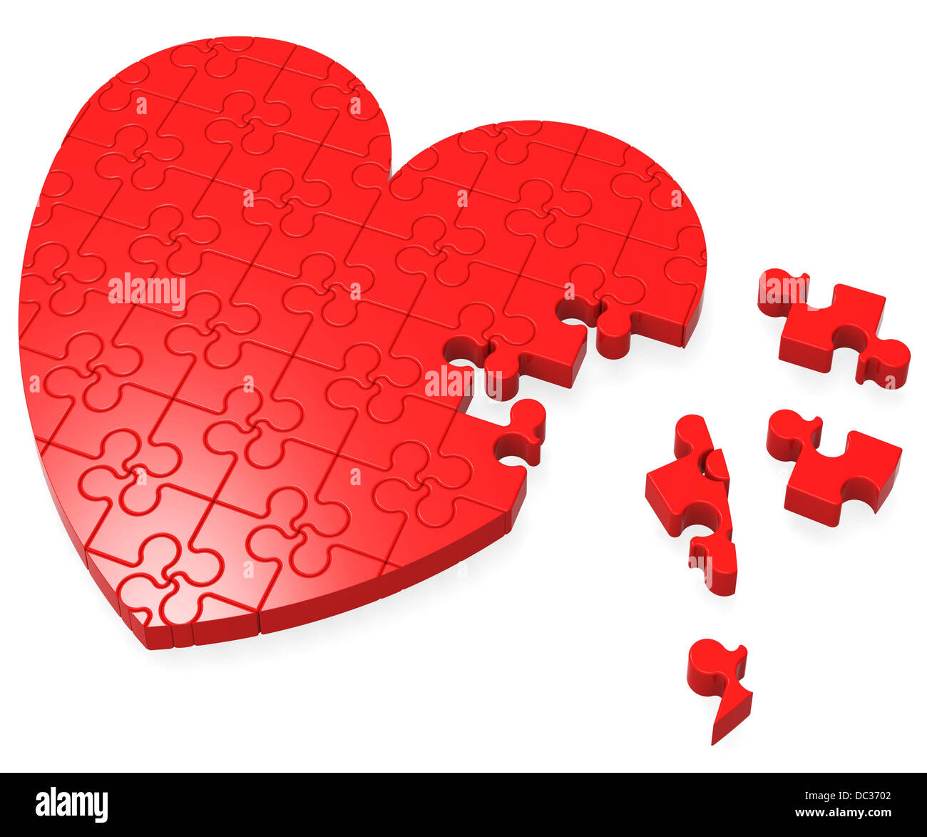 Heart puzzle hi-res stock photography and images - Alamy