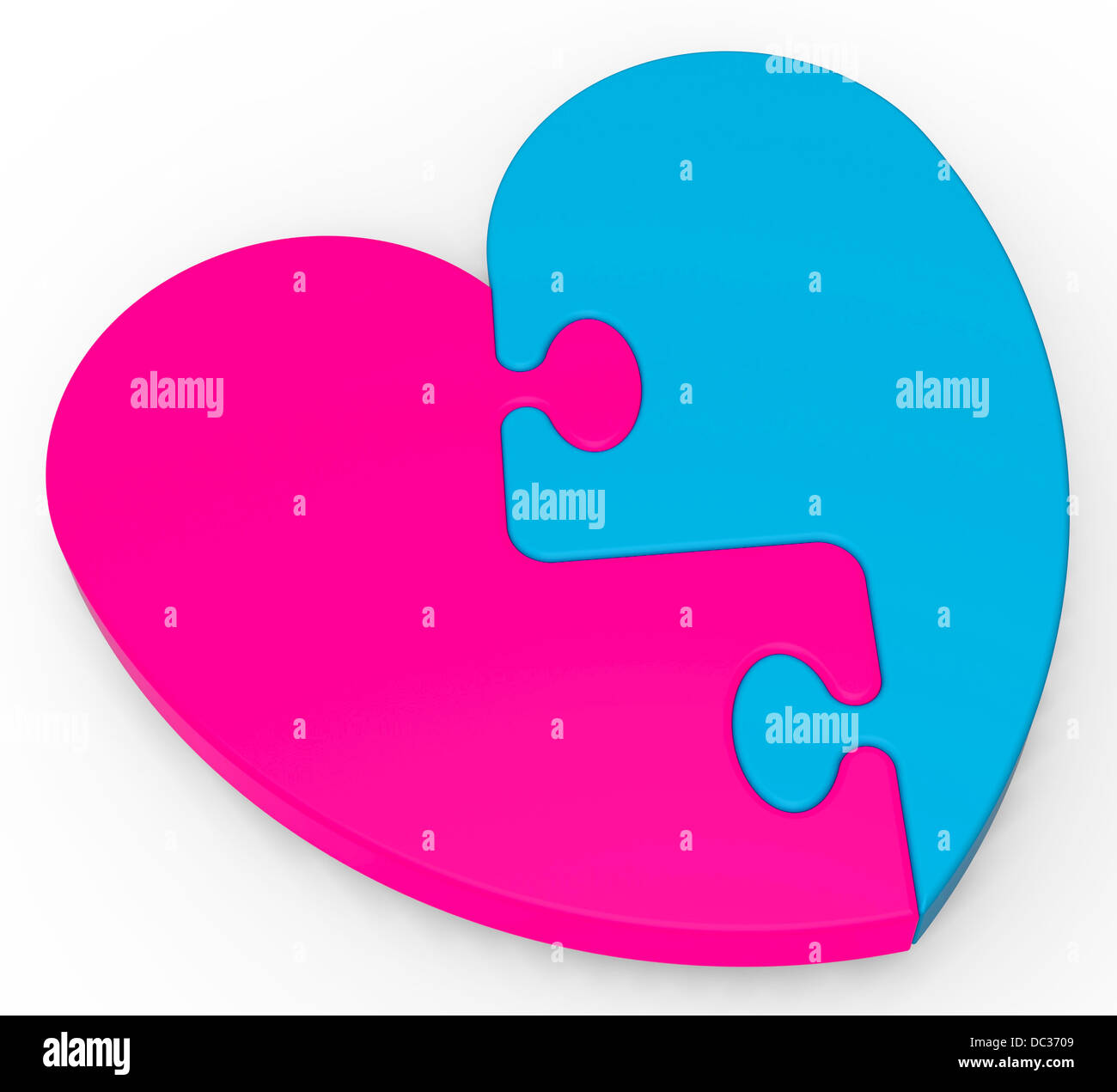 Heart puzzle hi-res stock photography and images - Alamy