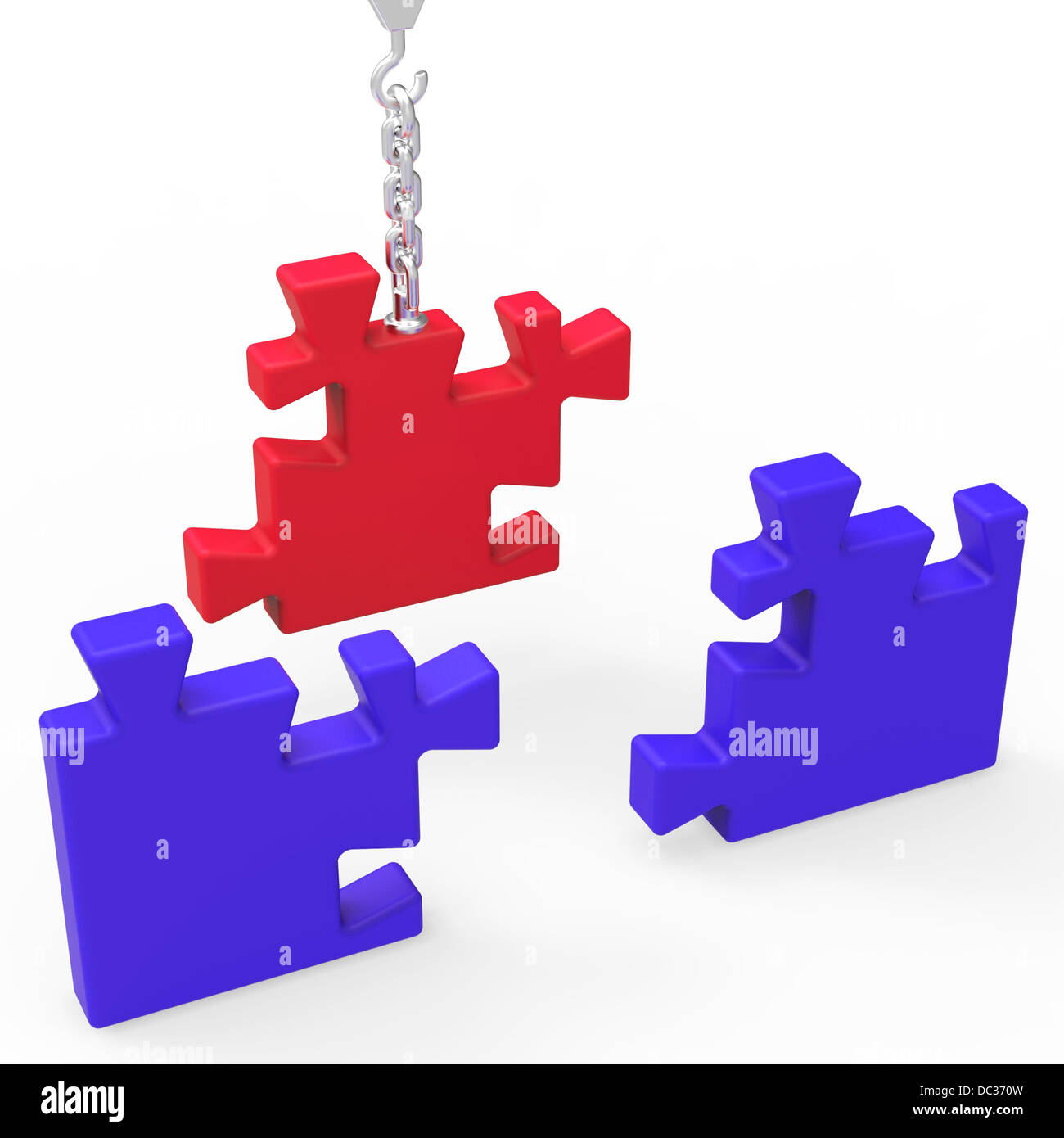 Unfinished Puzzle Showing Creativity And Strategy Stock Photo - Alamy