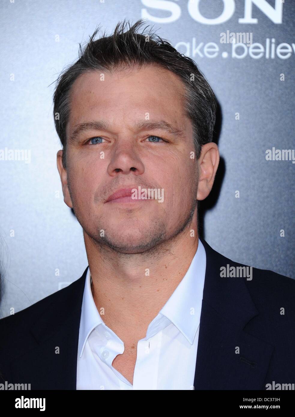 Los Angeles, CA. 7th Aug, 2013. Matt Damon at arrivals for ELYSIUM ...