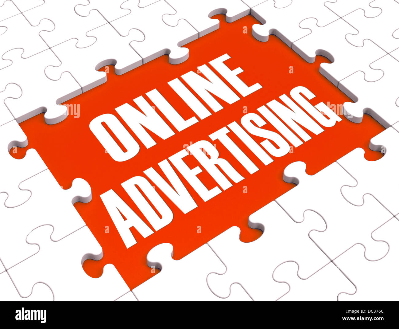 Online Marketing Puzzle Showing Websites' Advertisements Stock Photo ...