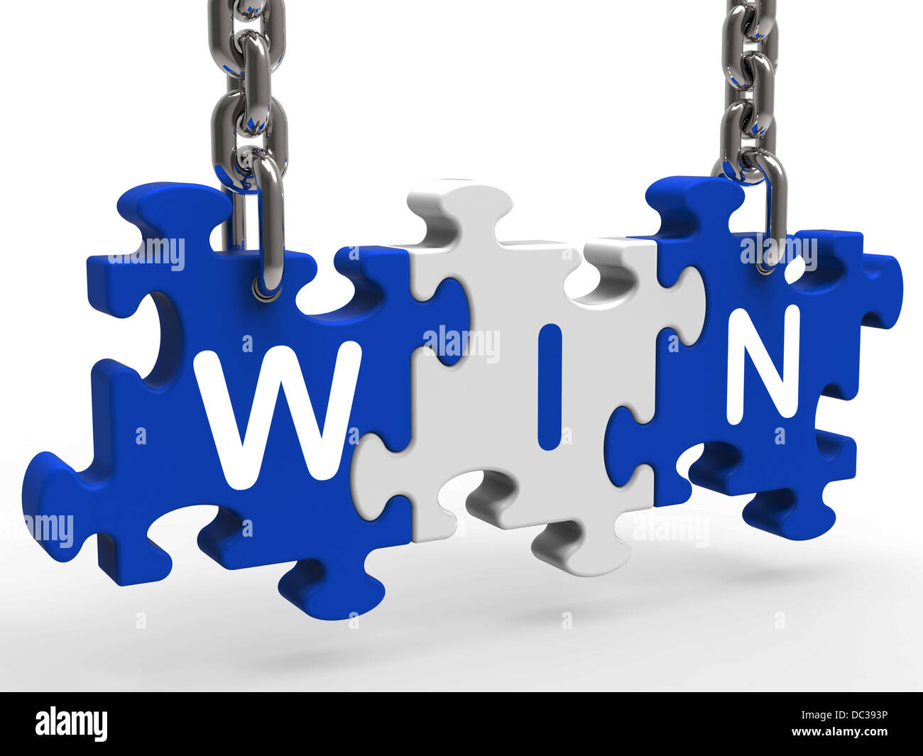 Win Sign Shows Success Winning And Victories Stock Photo - Alamy