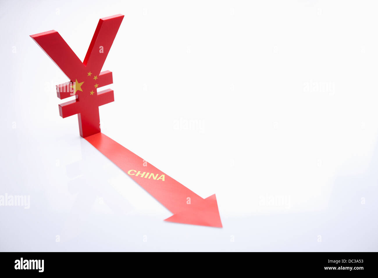 Chinese currency sign arrow hi-res stock photography and images - Alamy