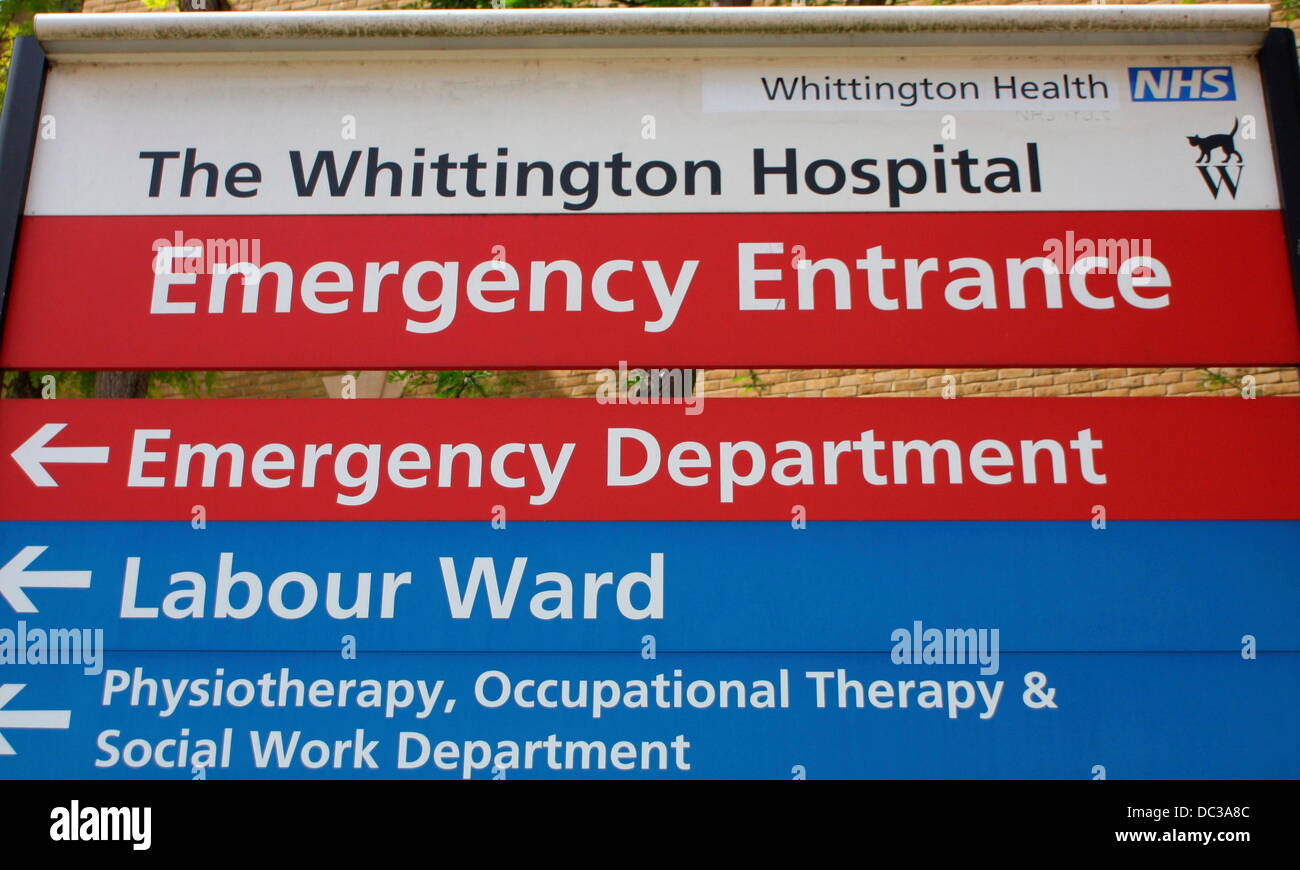 08 August 2013, The Whittington Hospital, Archway, Islington, London ...