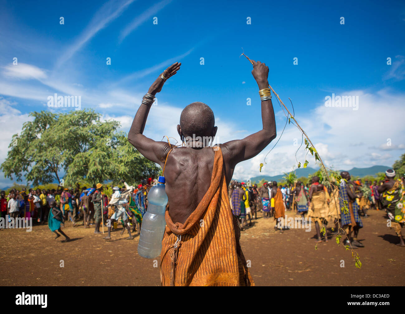Bodi Tribe People During Kael Ceremony, Hana Mursi, Omo Valley ...