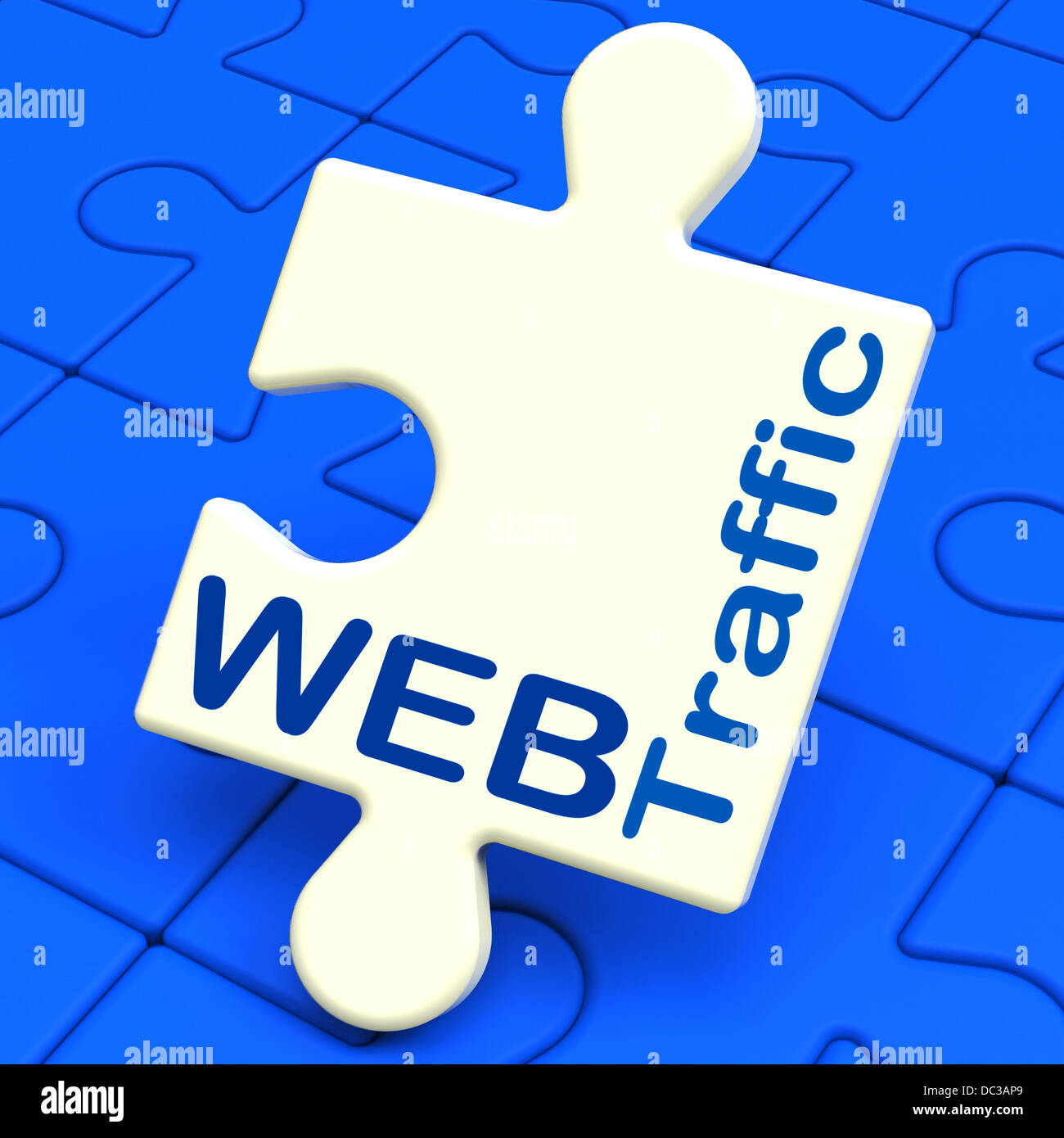 Web Traffic Shows Visitors To Website Stock Photo - Alamy