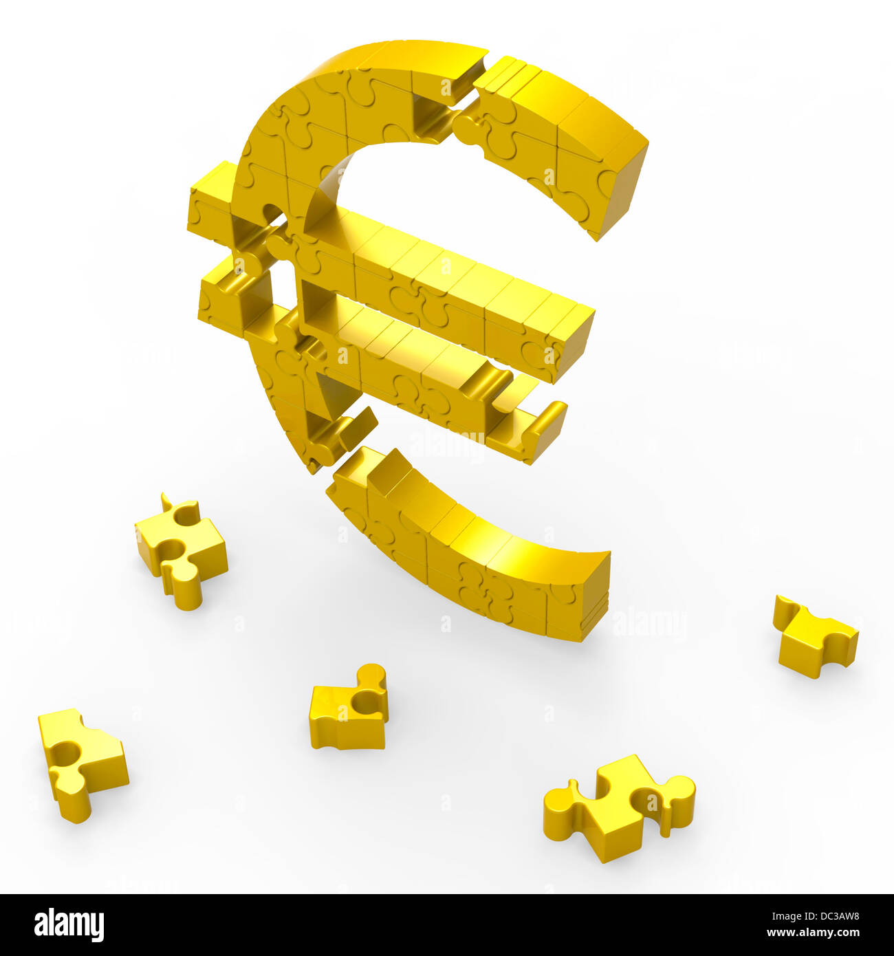 Euro Symbol Shows Currency Exchange In Europe Stock Photo - Alamy