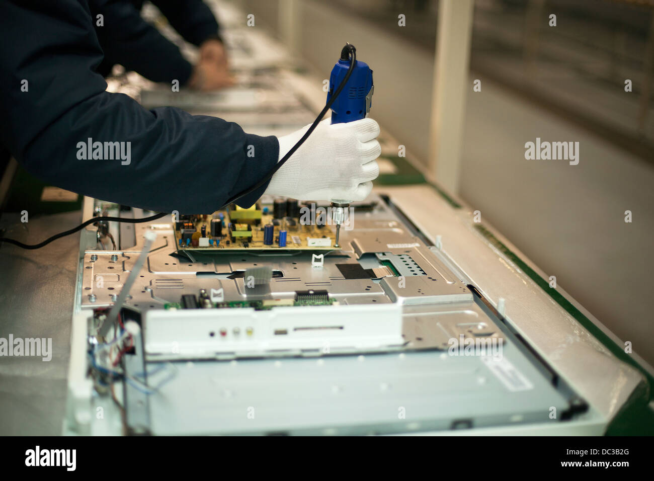 electronic technician at work Stock Photo - Alamy