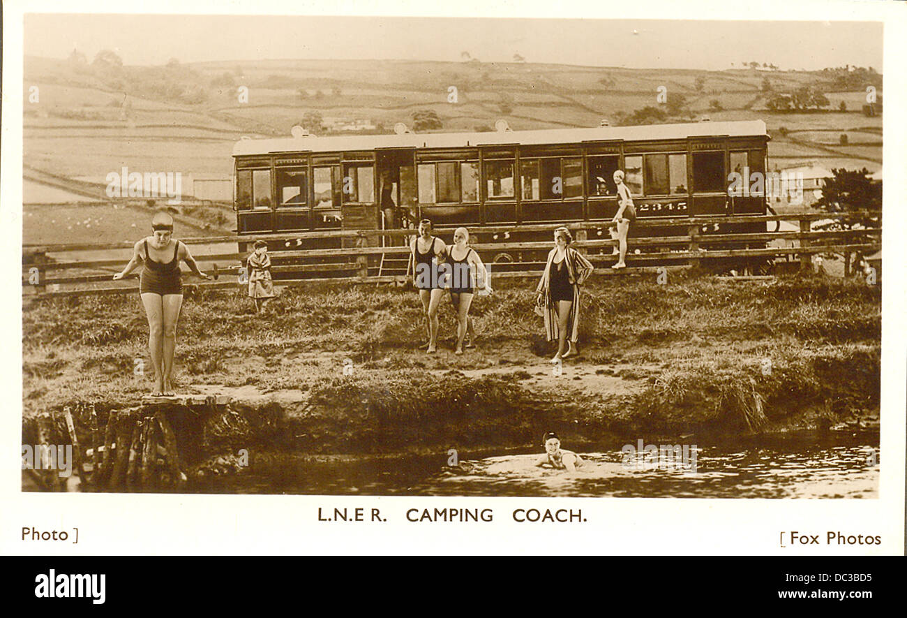 Train coach camping hi-res stock photography and images - Alamy