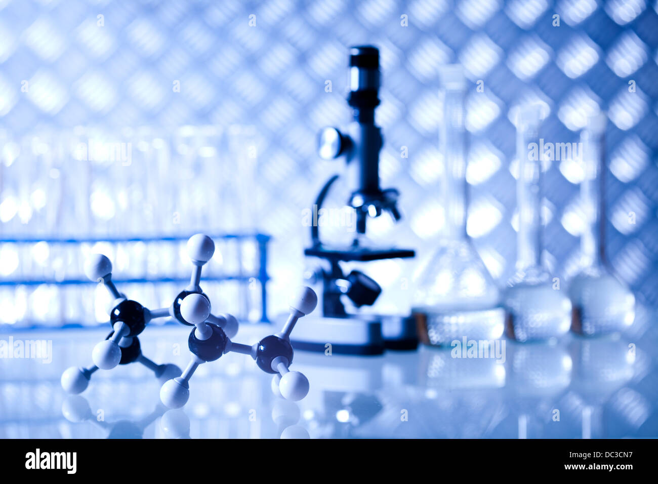 Biochemistry Laboratory and glass Stock Photo - Alamy