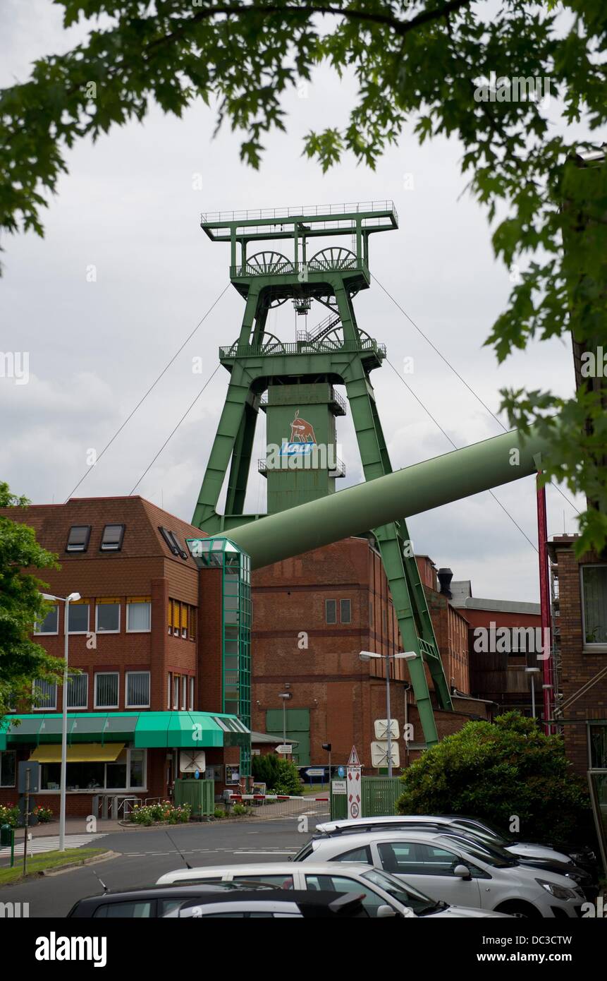 The conveyor facility is pictured at the Werra Potash Plant operated by ...