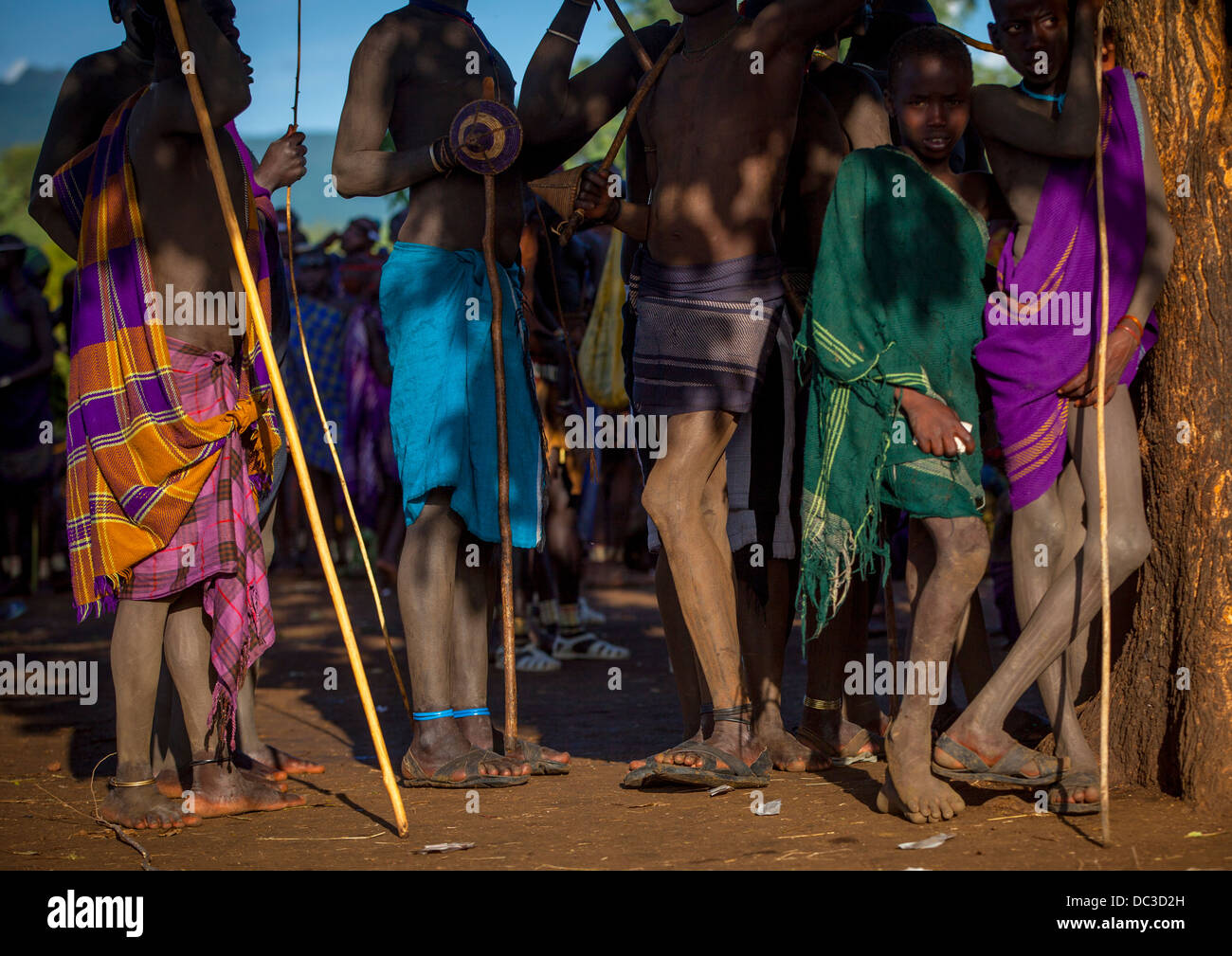 Bodi Tribe People During Kael Ceremony, Hana Mursi, Omo Valley ...