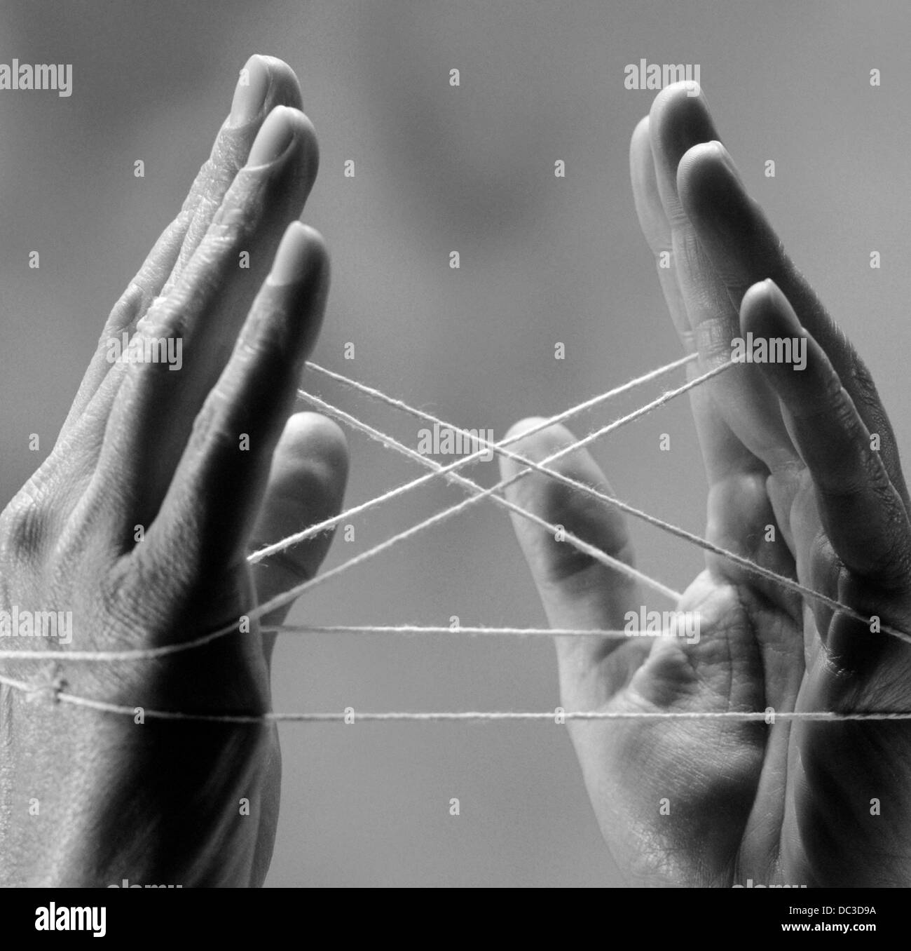 Tangled up string Black and White Stock Photos & Images - Alamy