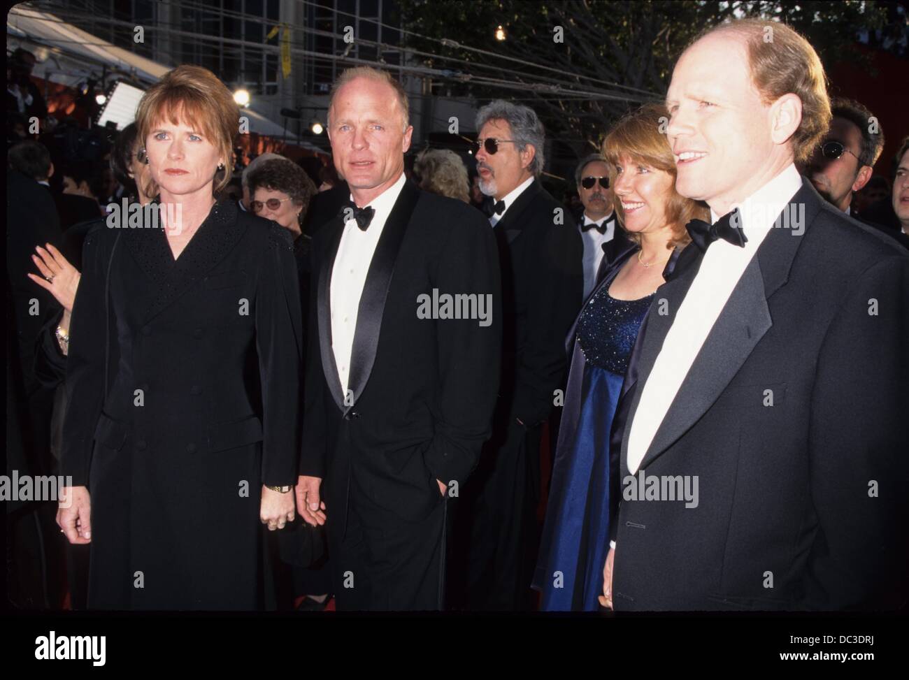 ED HARRIS with wife Amy Madison , Ron Howard and wife.The 68th Academy ...
