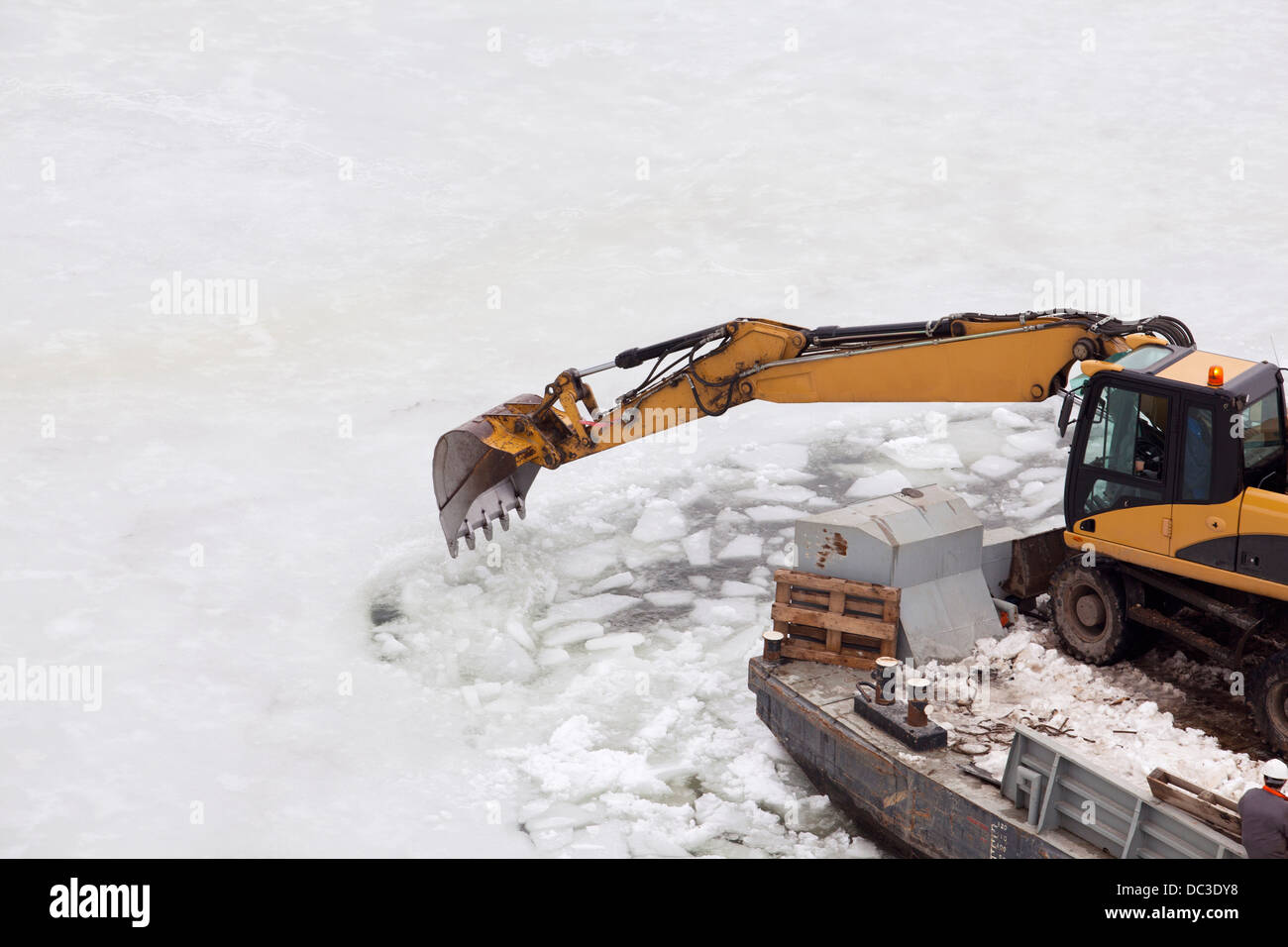 machine breaking the Ice Stock Photo - Alamy
