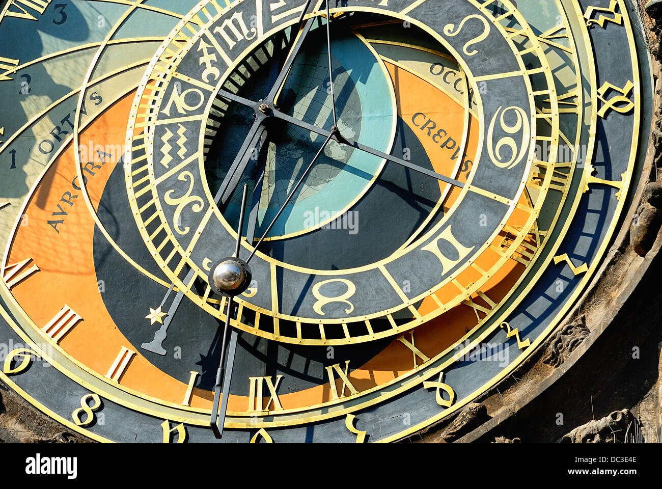 zodiacal clock in Prague Stock Photo - Alamy