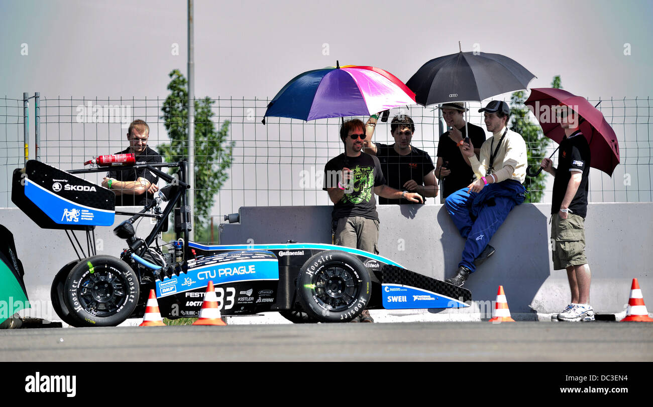 Hradec Kralove, Czech Republic. 8th August 2013. Formula Student racing ...