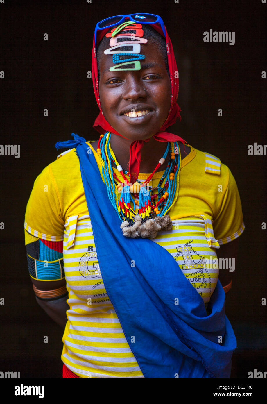 Bana Tribe Woman, Key Afer, Omo Valley, Ethiopia Stock Photo - Alamy