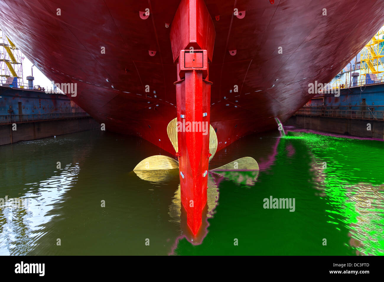 Toxic spill from the ship - Image is an artistic digital rendering ...
