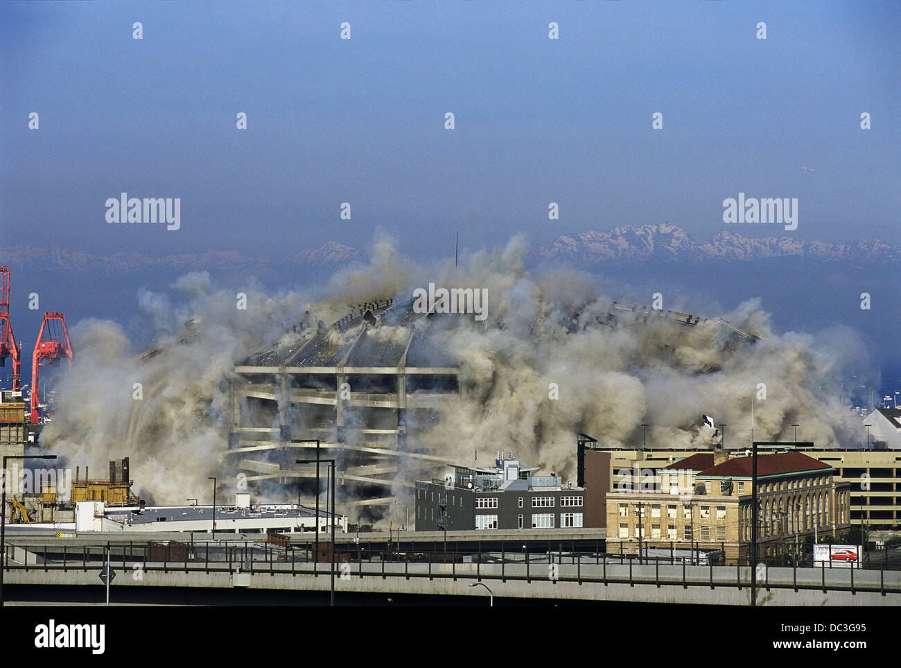 Kingdome Sports Arena demolition. Seattle. Washington. USA Stock Photo ...