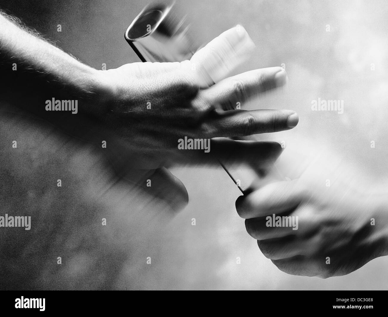Relay race baton Black and White Stock Photos & Images - Alamy