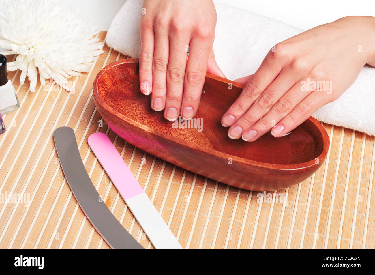 Hands Spa. Manicure concept Stock Photo - Alamy