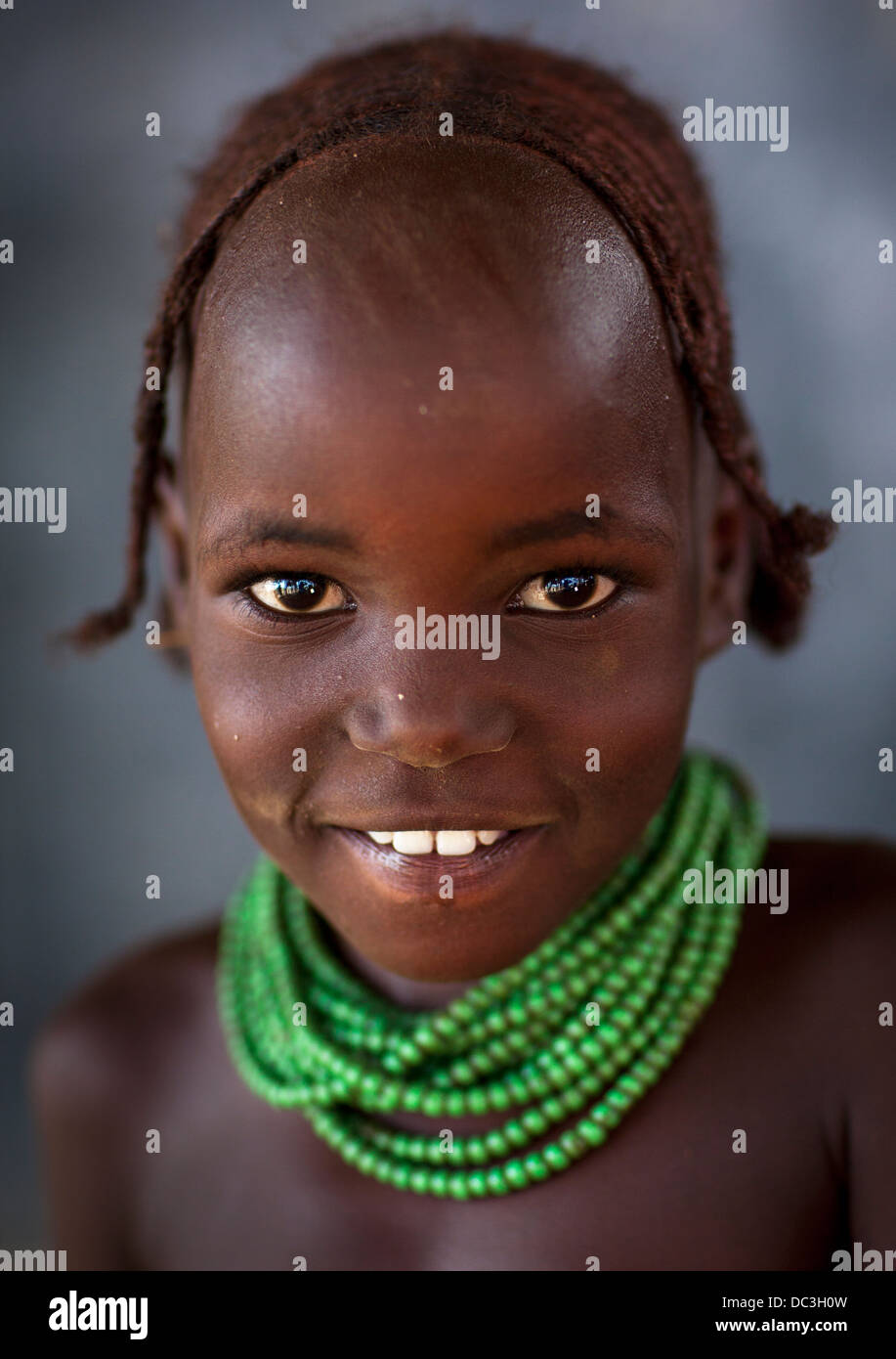 Dassanech Tribe Girl, Omorate, Omo Valley, Ethiopia Stock Photo - Alamy