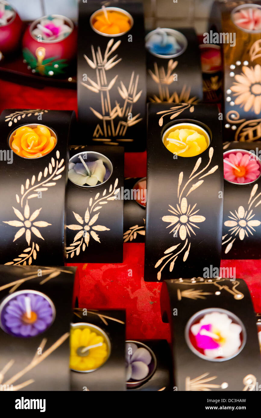Traditional Thai Candle Holders in a Shop in Ao Nang, Thailand Stock ...