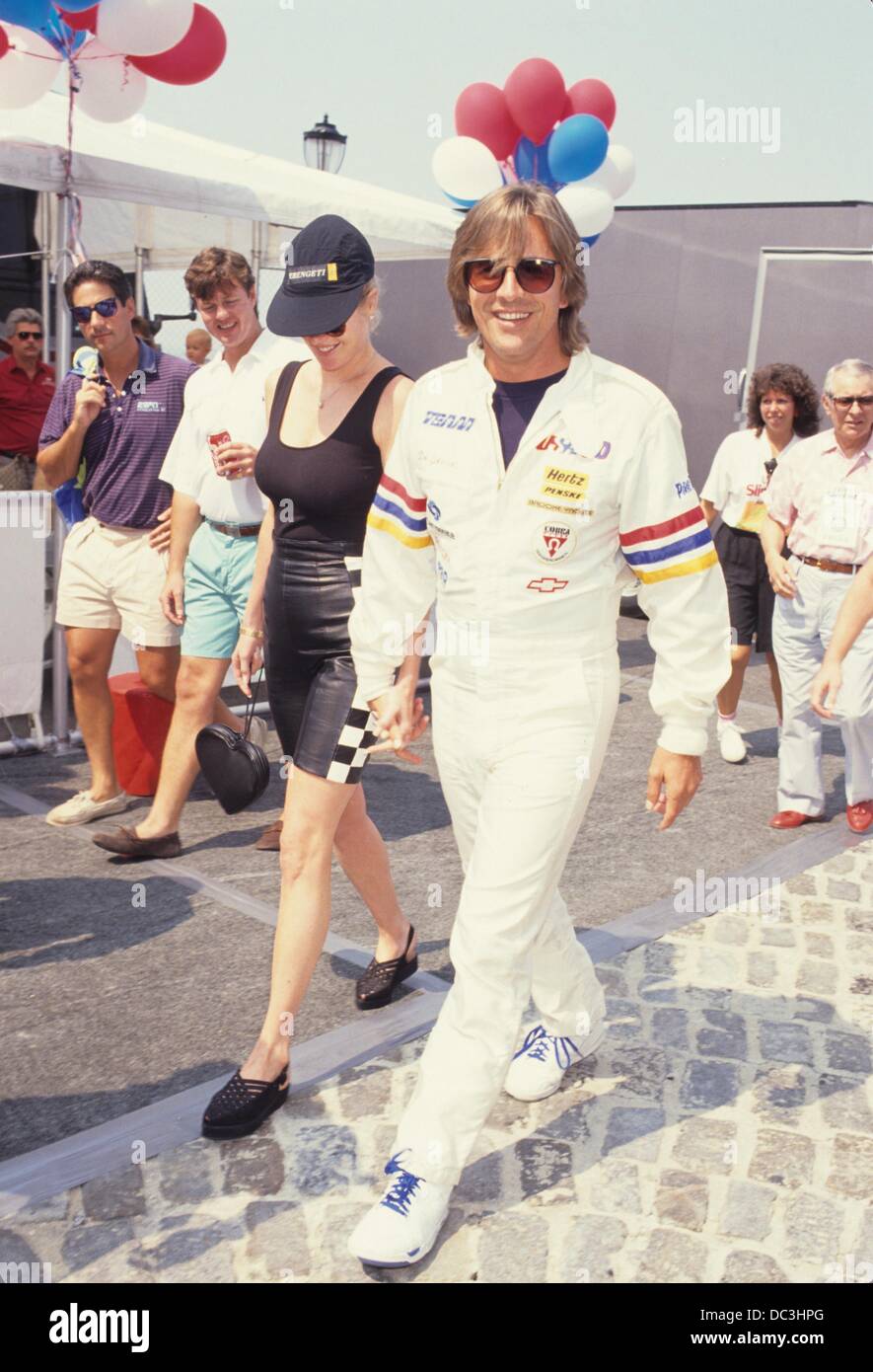 DON JOHNSON with Melanie Griffith at the Speed Boat racing 1990.l0331 ...