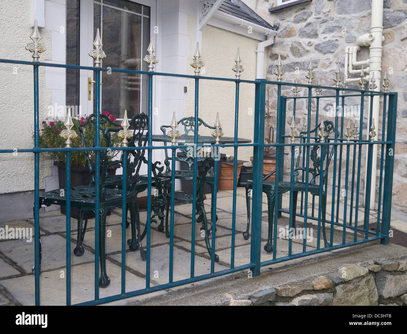 A Cafe balcony Stock Photo - Alamy